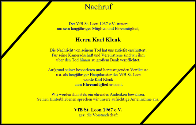 VfB St.Leon 1967 e.V.: VfB Aktuell